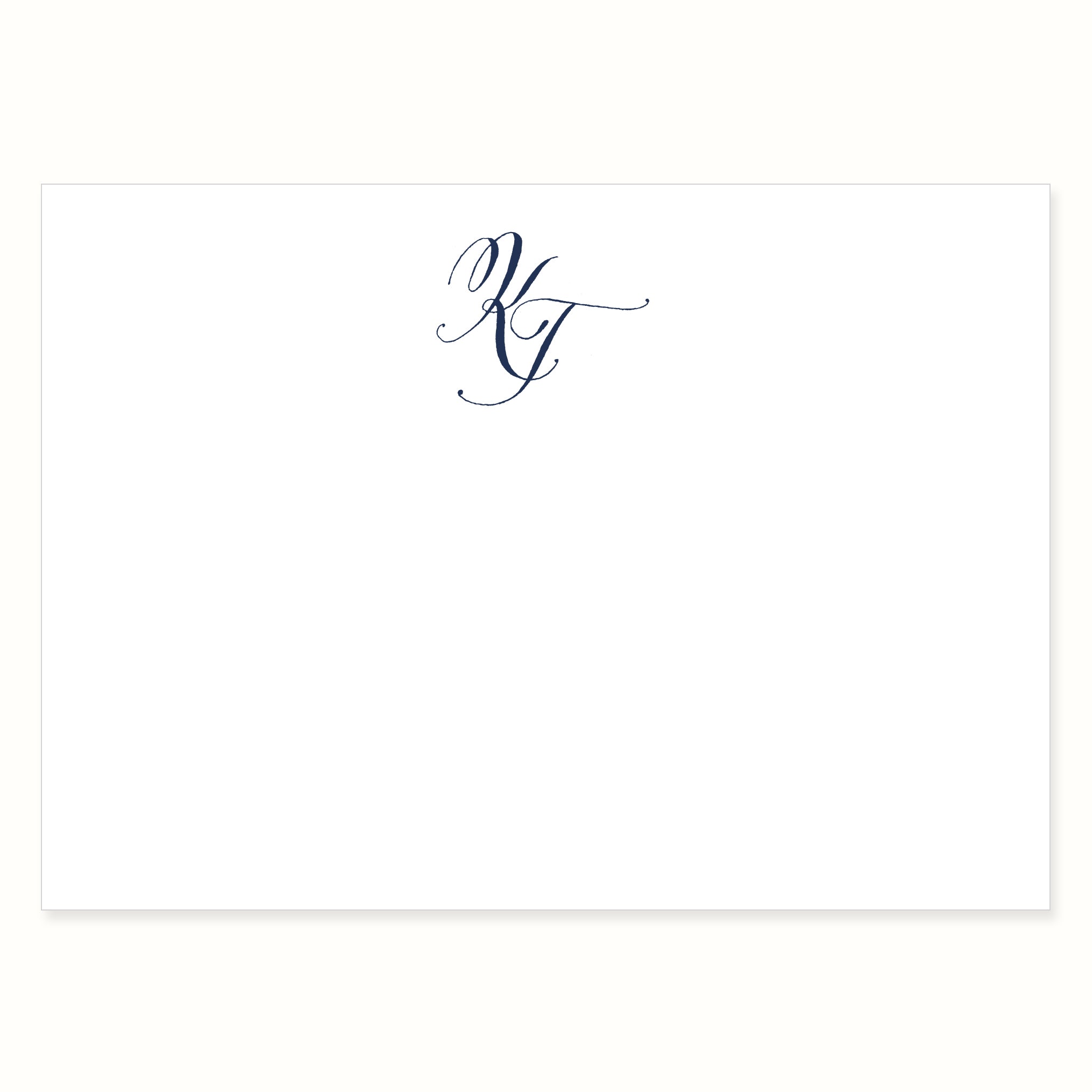 Calligraphy Initials Stationery – calabashcardco